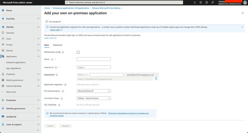 Microsoft Entra ID: Implement On-Premises Apps with Application Proxy